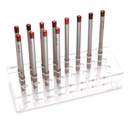 Wooden Pencil Display | Mineral Mine Makeup